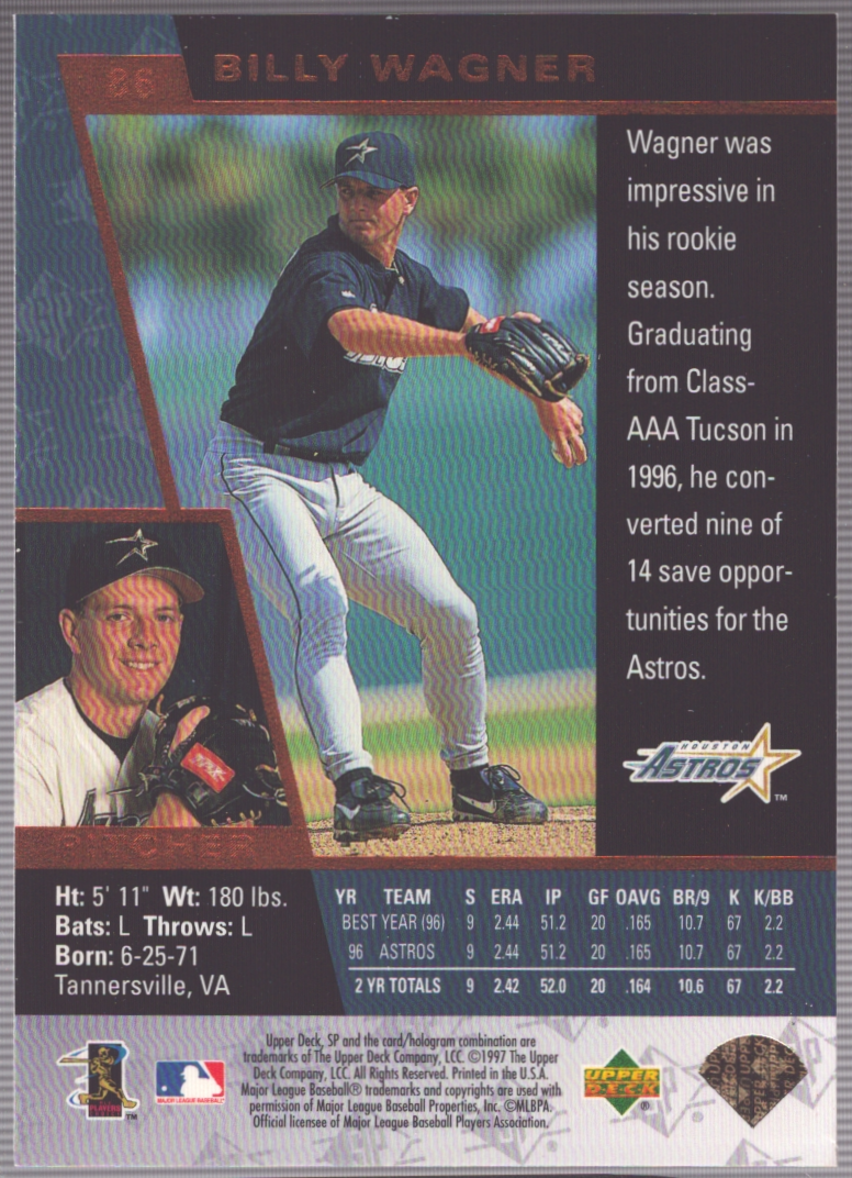 1997 SP Baseball Billy Wagner #86 NM | eBay
