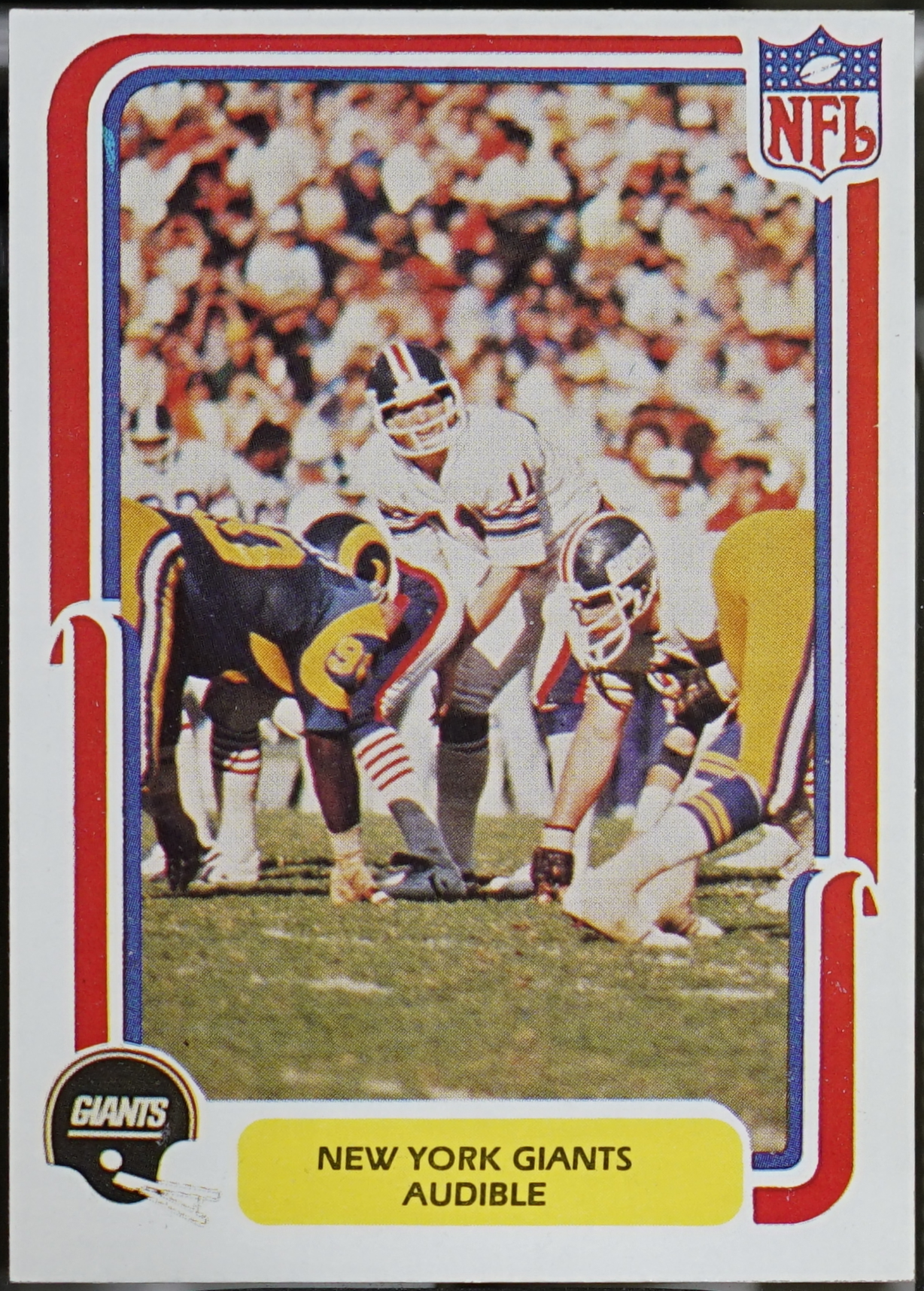 1980 Fleer Team Action Football Audible #35 VG | eBay