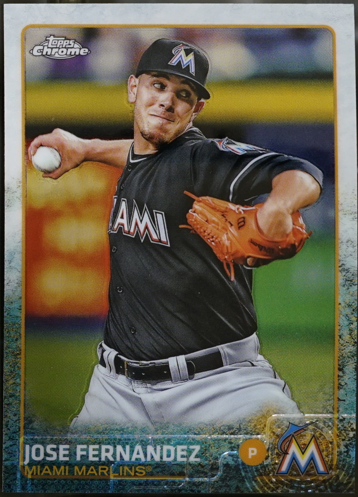 2015 Topps Chrome Baseball Jose Fernandez #141 NM | eBay