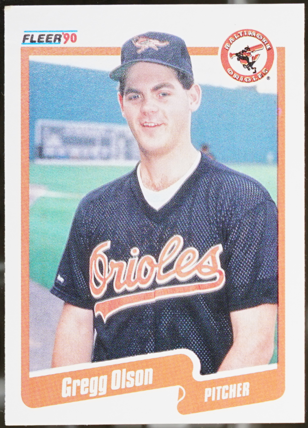 1990 Fleer Baseball Gregg Olson #184 EX | eBay