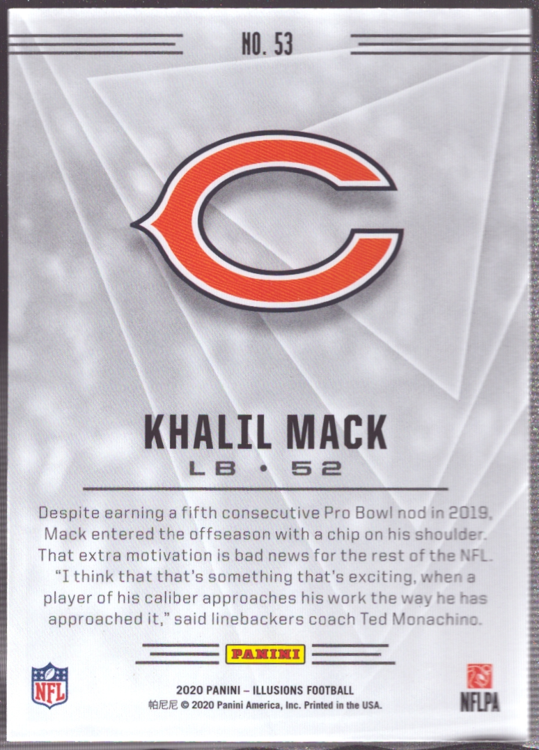 2020 Panini Illusions Football Khalil Mack #53 NM | eBay