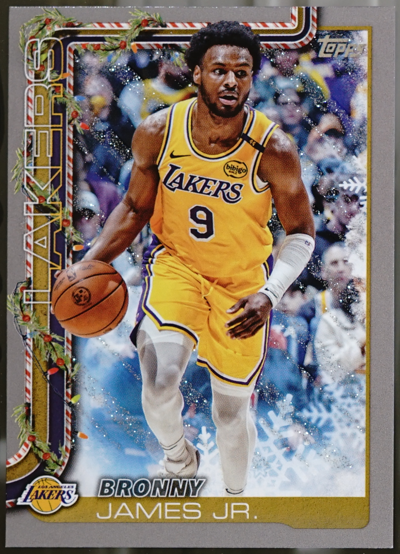 2025-26 Topps Holiday - Glitter Holiday Basketball Bronny James Jr. # ...